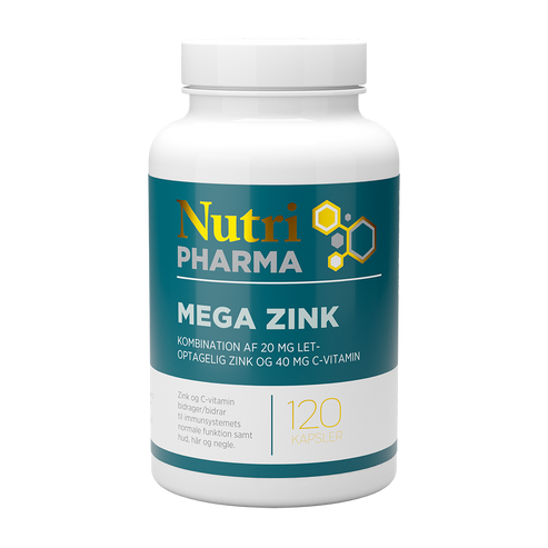 Zink tablet – NutriPharma Mega Zink 120 kap – Ecovik